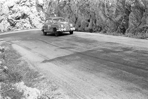 ERIK CARLSSON & Torsten Ahman Saab 96 Acropolis Rally 1965 Old Racing ...