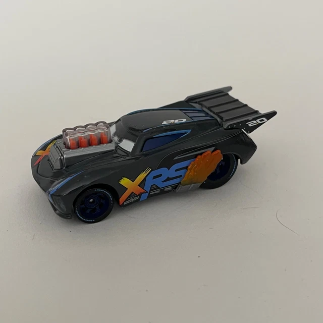 DISNEY PIXAR CARS XRS Drag Racing Jackson Storm Diecast 1:55 Car Combi ...