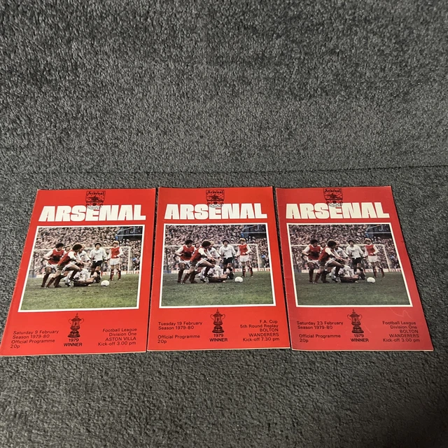 ARSENAL FOOTBALL CLUB Programmes 1979-1980 Season £10.00 - PicClick UK