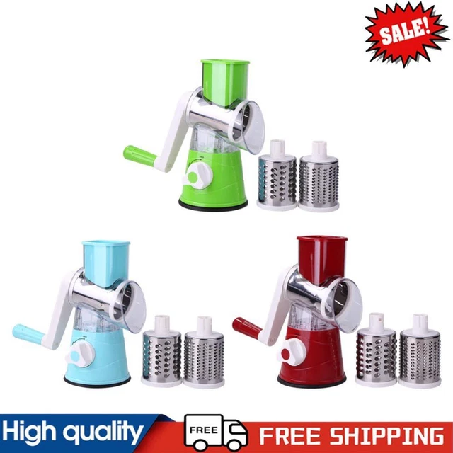 STAINLESS STEEL MANUAL Vegetable Cutter Round Slicer Potato Kitchen ...