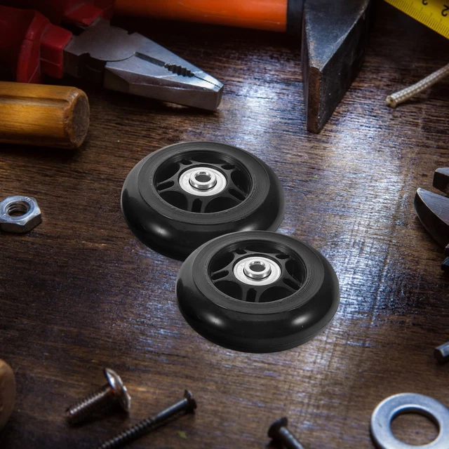 2 PCS SUITCASE Rubber Wheels Travel Caster Replacement Luggage Kit $33. ...