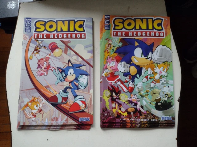Sonic The Hedgehog 60 Idw Comics 2023 A And B Covers Nm Nm Eur 11 21