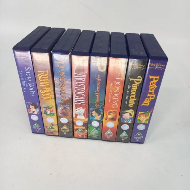 WALT DISNEY CLASSICS VHS Blue Case Bundle Job Lot Of 8 PAL 3 Tapes ...