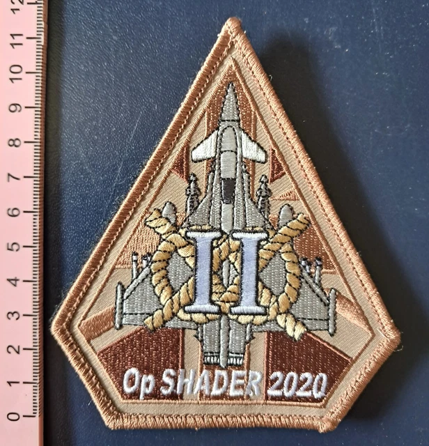 ROYAL AIR FORCE Patch 2 Squadron RAF Typhoon Operation Shader 2020 £9. ...