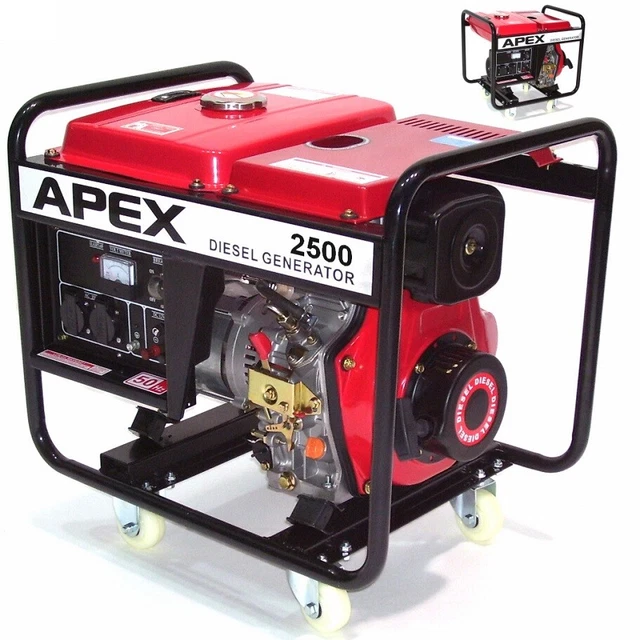 GENERATORE DIESEL GENERATORE di emergenza 2500 gruppo elettrogeno 06283 ...
