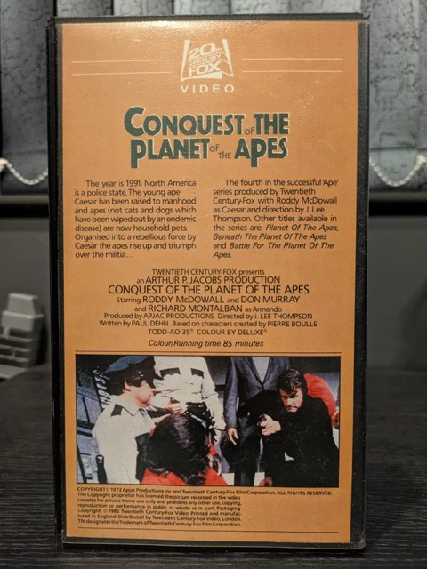 CONQUEST OF THE Planet of the Apes Original Betamax Release Mint £26.68 ...