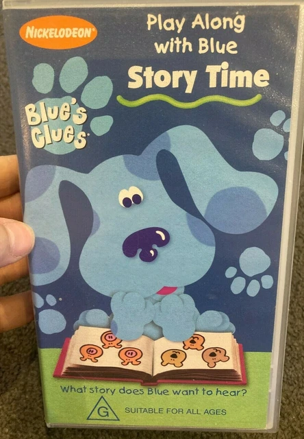 BLUE'S CLUES : Play Along With Blue - Story Time VHS VIDEO TAPE ...