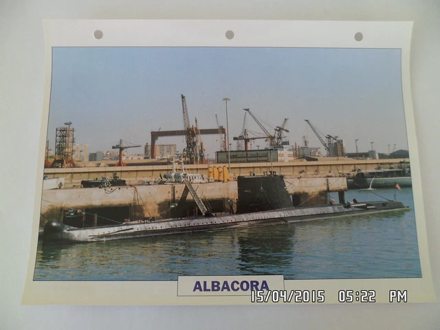 CARTE FICHE NAVIRES De Guerre Albacora 1968 Sous Marin EUR 2,50 ...