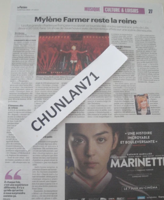 MYLÈNE FARMER REINE Article Journal Photo Coupure presse Clipping Collection EUR 9,99 - PicClick FR