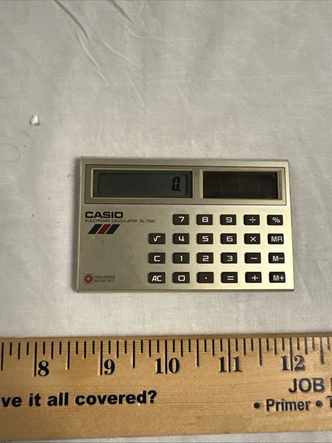VINTAGE RARE CASIO Model SL-702C Solar Calculator $9.99 - PicClick