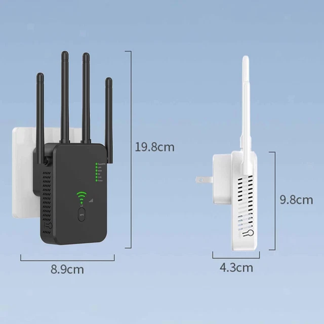 WIFI VERSTÄRKER WIFI Range Extender Wps Plug And Play Internet Extender ...