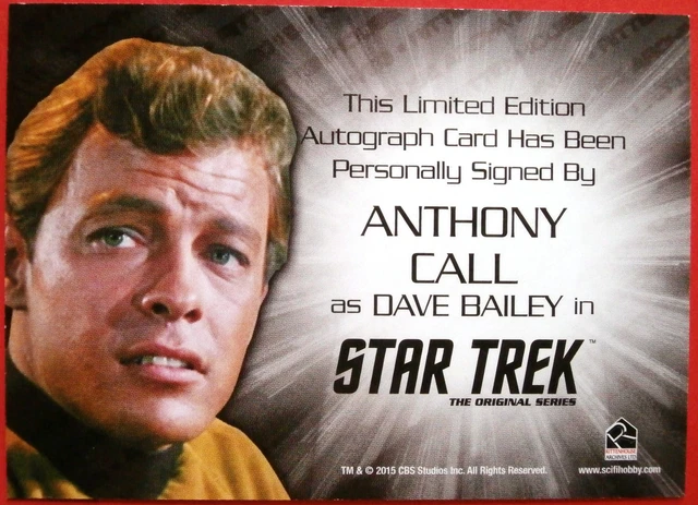 STAR TREK TOS 50th - ANTHONY CALL - Hand-Signed LIMITED EDITION ...