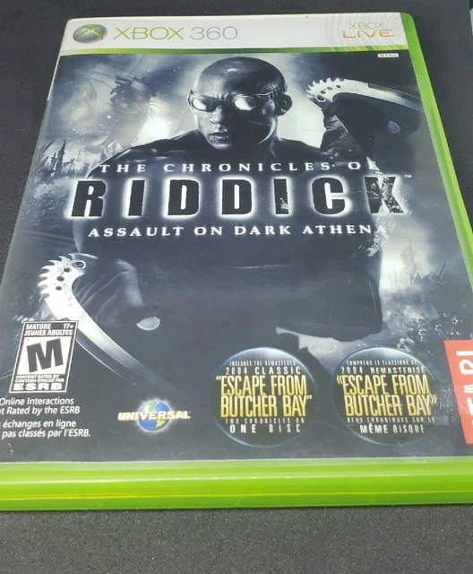 CHRONICLES OF RIDDICK Assault on Dark Athena (Microsoft Xbox 360 2009 ...
