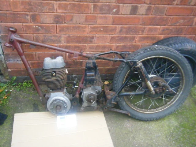 BSA C12 RESTORATION Project 250Cc Engine Frame Gearbox Wheel Vintage Motorcycle EUR 349,82 ...