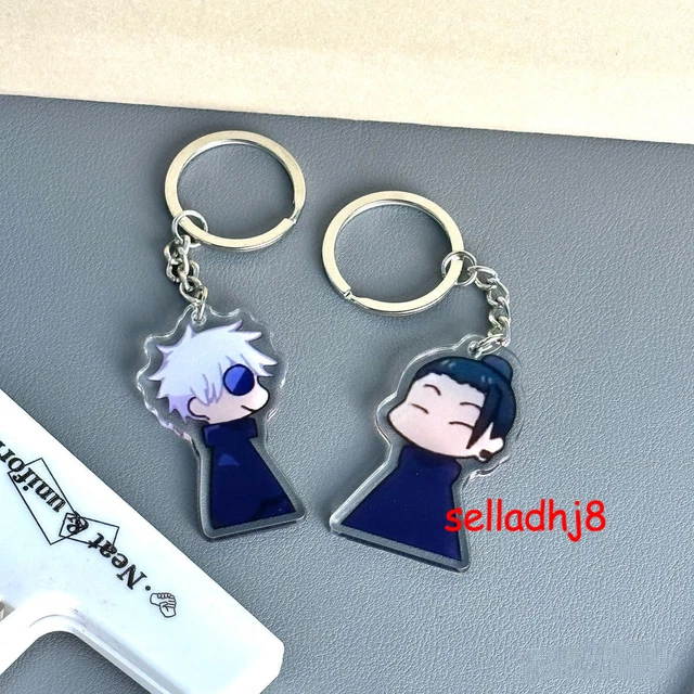 2PCS ANIME JUJUTSU Kaisen Satoru Gojo Geto Suguru Keychain Pendant ...