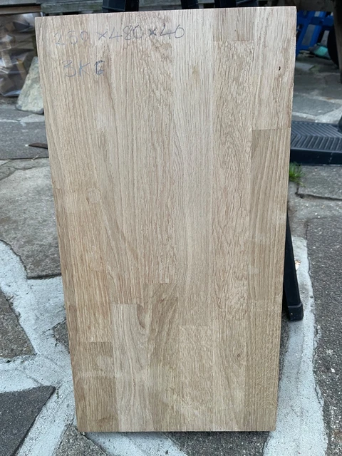 SOLID OAK WORKTOP Off cut - 250 x 480 x 40mm - Wood -Timber £22.99 ...