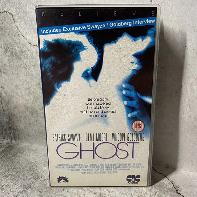 GHOST VHS VIDEO Patrick Swayze, Demi Moore, Whoopi Goldberg £4.99 ...