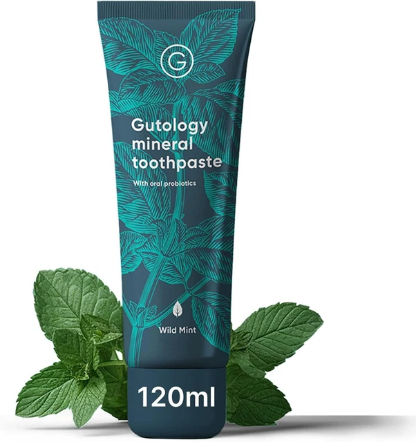 GUTOLOGY NATURAL PROBIOTIC Toothpaste 120ml Fluoride Free ...