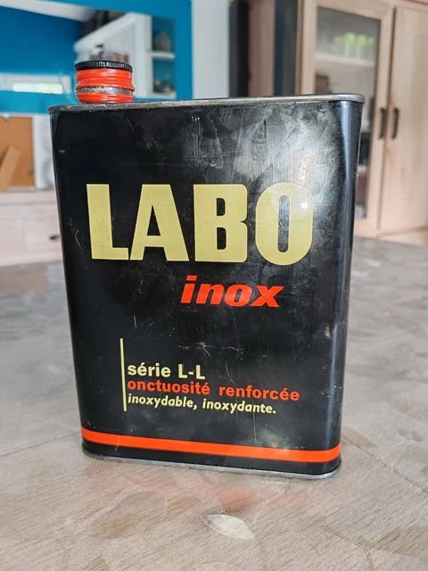 A SAISIR ANCIEN bidon d'huile 2 litres LABO INOX Série L L EUR 8,90 ...