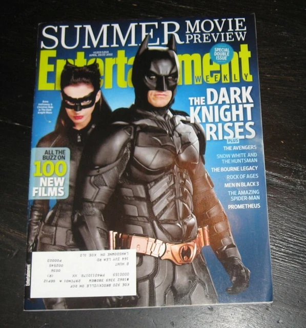 ENTERTAINMENT WEEKLY MAGAZINE BATMAN Christian BALE Anne Hathaway TOM ...