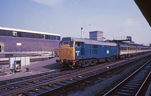 ORIG. 35MM RAILWAY Slide Class 31 31407 Reading 2 10 1989 + Copyright £ ...