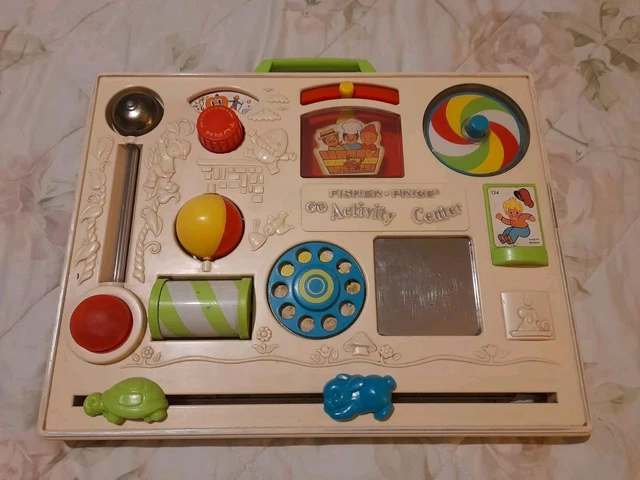 VINTAGE FISHER PRICE Activity Centre Cot Toy 1970s Prop £23.60 ...