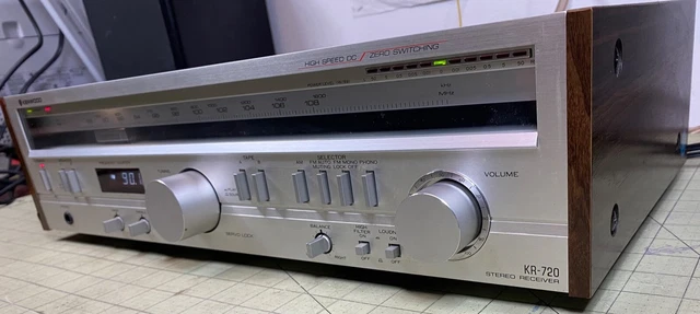 KENWOOD KR-720 AM/FM Stereo Tuner Amplifier Receiver Japan Tested Works ...