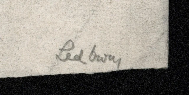 FRANK LEWIS EMANUEL (1865-1948) Pencil Drawing STREET SCENE LEDBURY ...