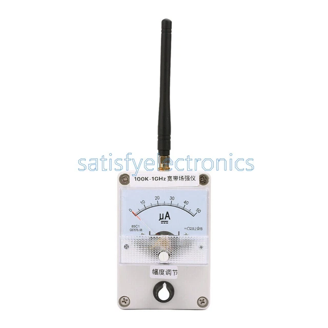 100KHZ-1000MHZ FIELD STRENGTH Indicator Meter RF Signal Level Meter ...