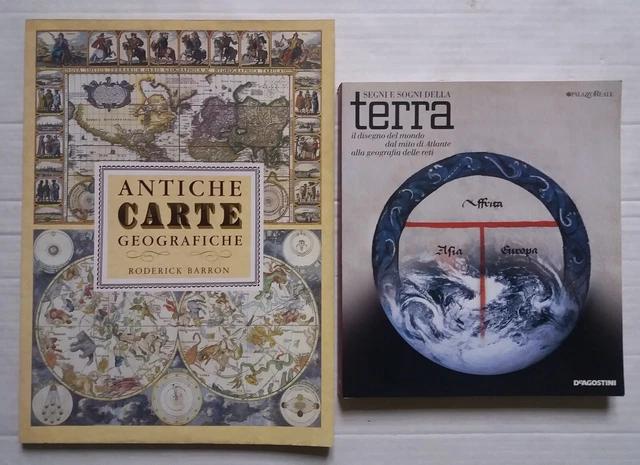 SEGNI E SOGNI della terra - R.Barron Antiche carte geografiche 2 vol ...