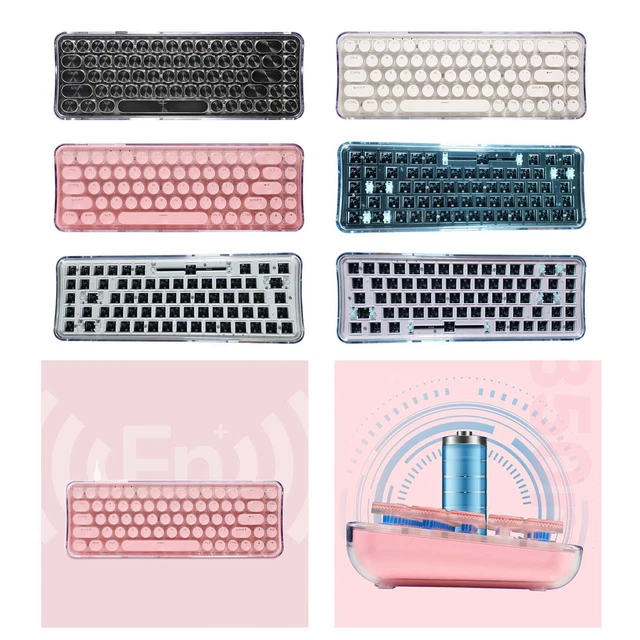 68 KEYS RGB Mechanical Keyboard Hot Swappable Switch Sockets Backlit ...