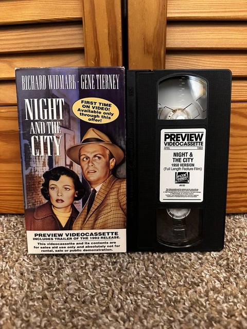 NIGHT AND THE City (Screener) USED VHS Movie 1950 Preview Tape 1992 ...