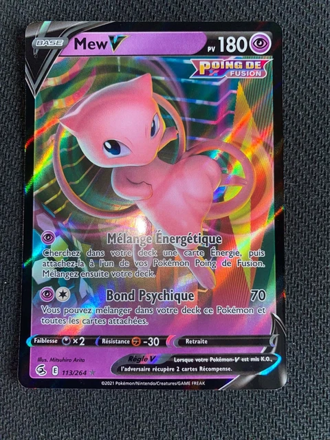 CARTE POKÉMON MEW V 113/264 EB08 Epée & Bouclier Poing de Fusion FR NEUF EUR 4,80 - PicClick FR