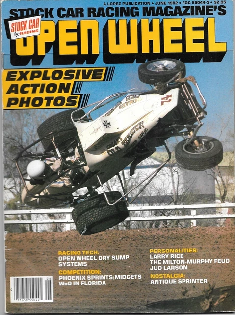 OPEN WHEEL MAGAZINE JUNE 1982 Explosive Action Photos, Larry Rice ...