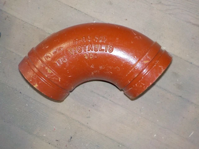 NEW VICTAULIC 4 - 90 Degree 4" 4 In. Grooved ELBOW 4-90 CDI 350 175 $75 ...