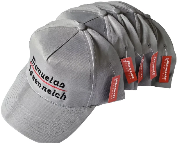 CAP MIT LOGO, Cap mit Namen, 5er Pack, Basecap bestickt Wunschtext ...