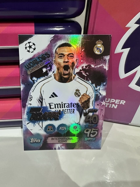 KYLIAN MBAPPE WORLDIES Limited Edition Match Attax 25/26 Card # WLE 11 ...