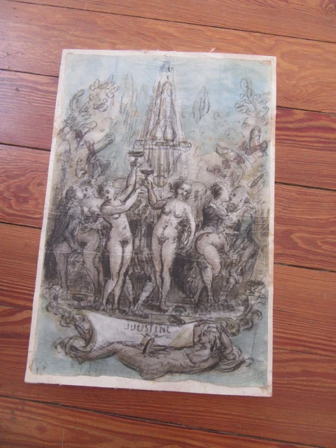 CURIOSA DESSIN ORIGINAL 1850 Justine EUR 450,00 - PicClick FR
