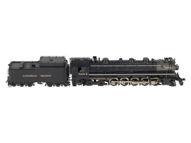 SCALE MODELS 2-10-4 HO Brass Canadian Pacific Steam Locomotive w/Tender ...