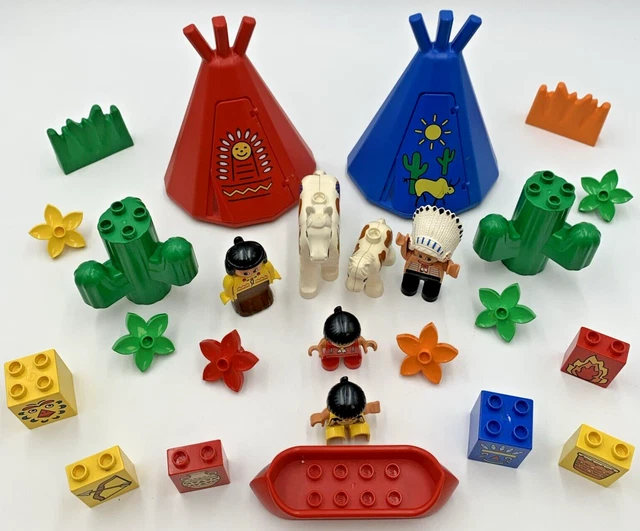 LEGO DUPLO NATIVE American Indian Set B14 £30.00 - PicClick UK
