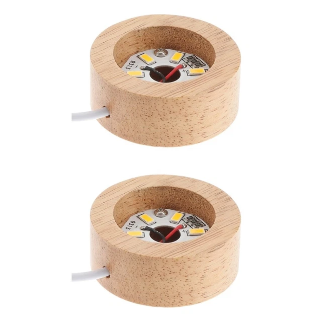 2 PACK LED Lights Display Base Lighted for Snow Globes Decoration £11. ...