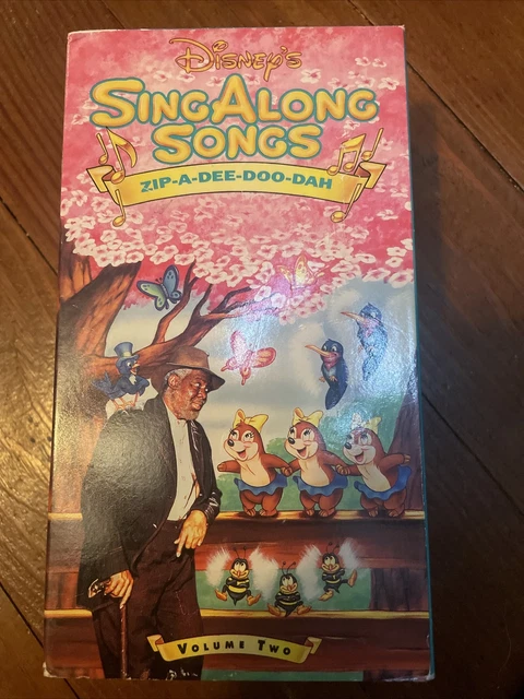 DISNEY’S SING-ALONG SONGS, VHS Zip-a-Dee-Doo-Dah, volume two song of ...