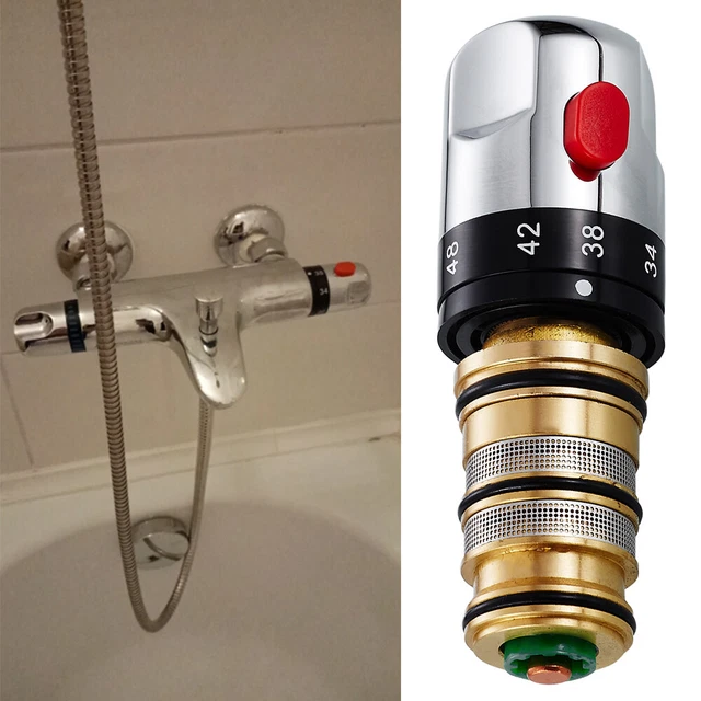 REPLACEMENT THERMOSTATIC CARTRIDGE Shower Bath Mixer Valve Bar Repair ...