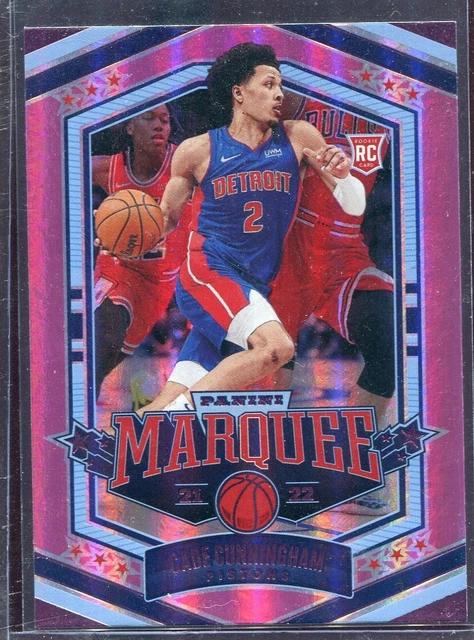 CADE CUNNINGHAM ROOKIE No. 367 Panini Marquee Rc 2021-2022 Nba Detroit ...