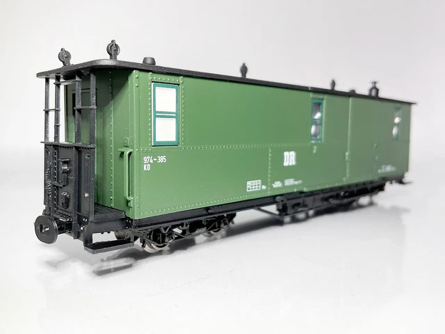 PMT/TECHNOMODELL 5-3413 H0E Zugführerwagen Packwagen DR 974-385 KD in ...