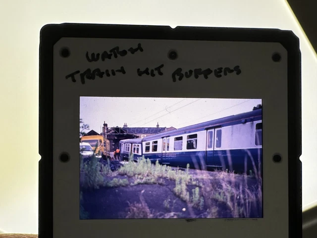 ORIGINAL 35MM RAILWAY Slide Class 313 Train Crash at Walton-on-Naze ...