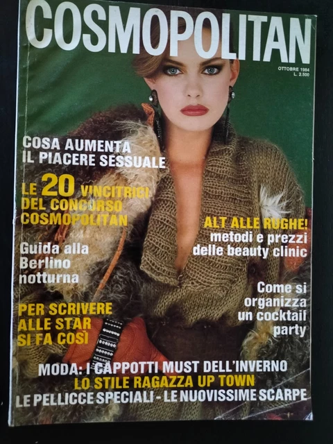 COSMOPOLITAN 10 1984 Elisabeth Warner Linda Evangelista Renee Simonsen ...