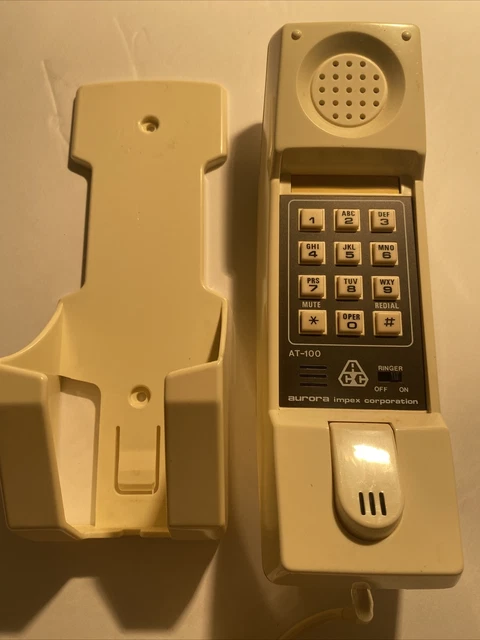 AURORA VINTAGE PUSH Button One Piece Phone Wall Mount AT-100 zaf £10.04 ...