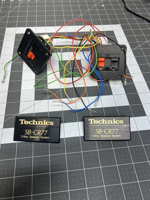 2 X TECHNICS SB-CR55 SB-CR77 3 Way Speaker Crossovers + Model Plates ...