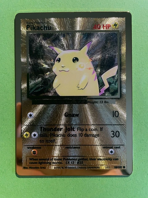 POKEMON - CELEBRATIONS - Pikachu Metal Gold Card UPC 58/102 EUR 87,12 ...